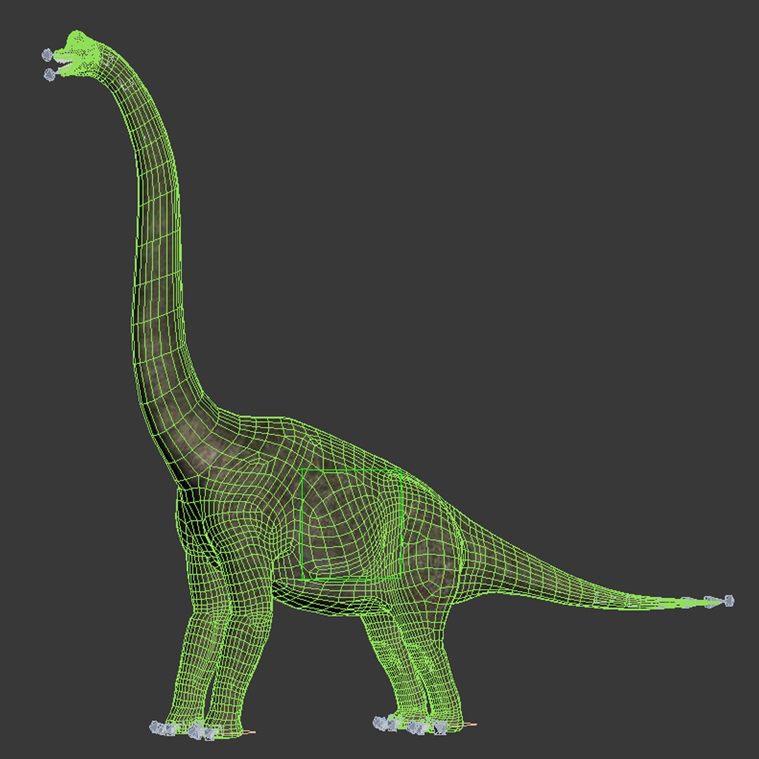 3ds Max Brachiosaurus Dinosaur Din00
