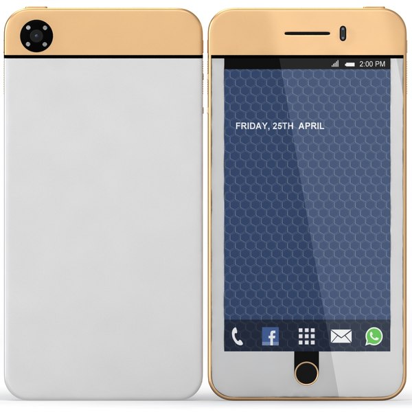 3d model futuristic phone