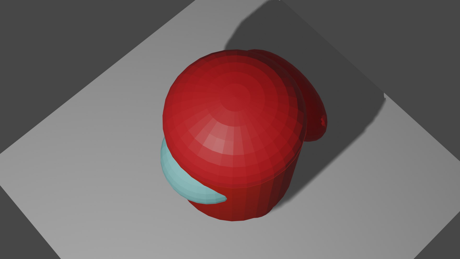 Free 3D Model A Small Red Spaceman - TurboSquid 1809542