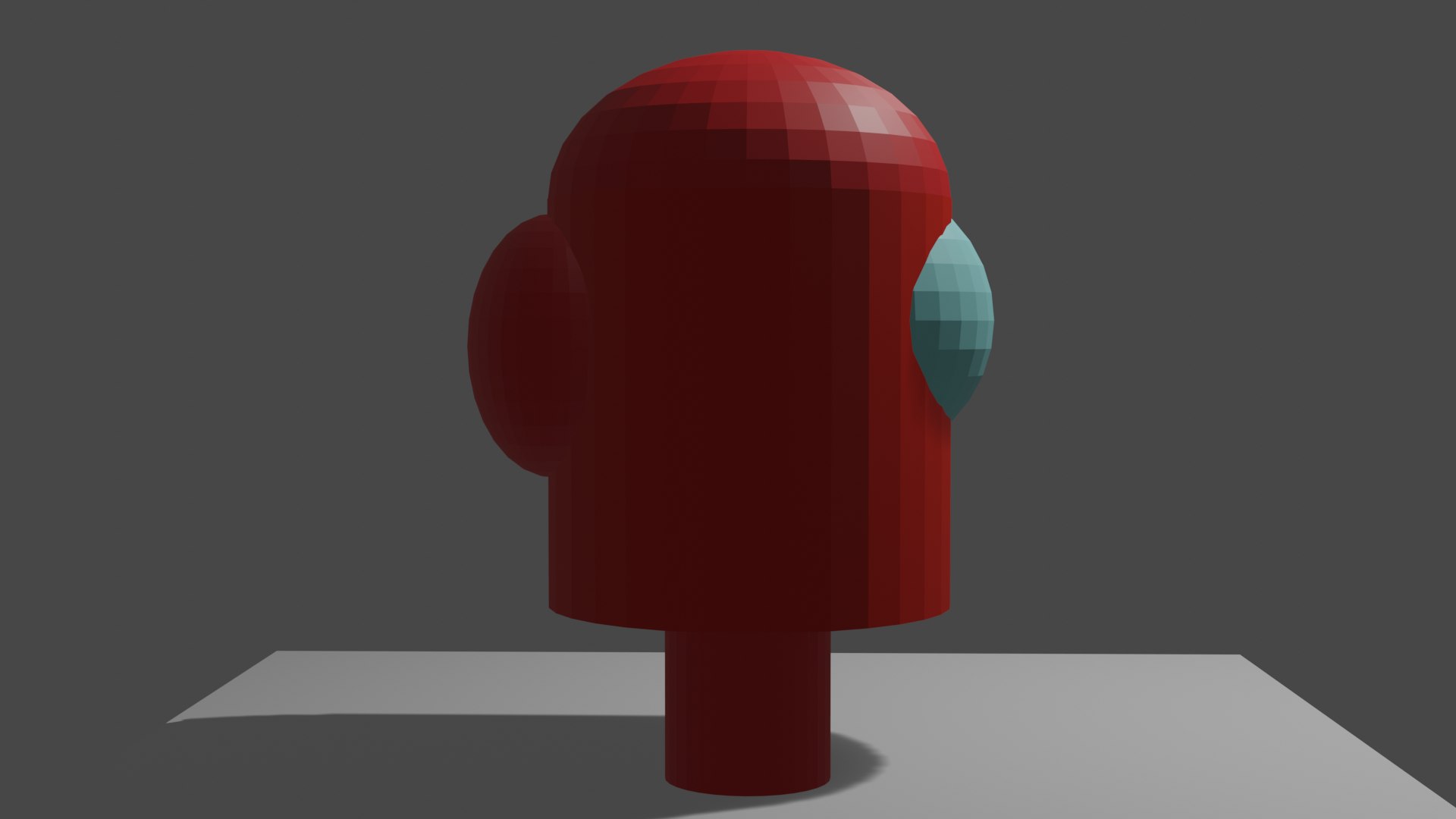 Free 3D Model A Small Red Spaceman - TurboSquid 1809542