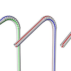 3d model straw bend