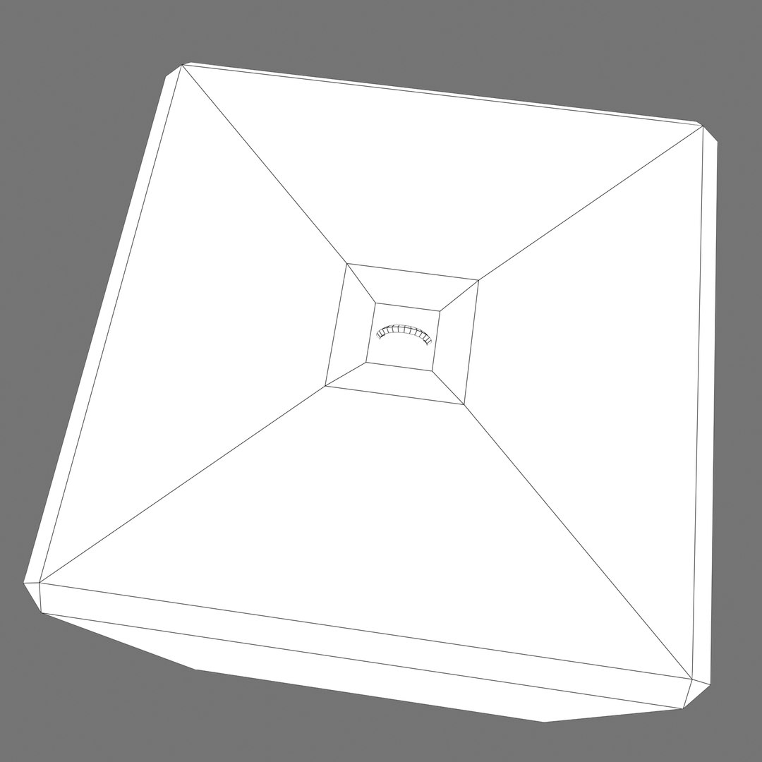 3d Square Concrete Block