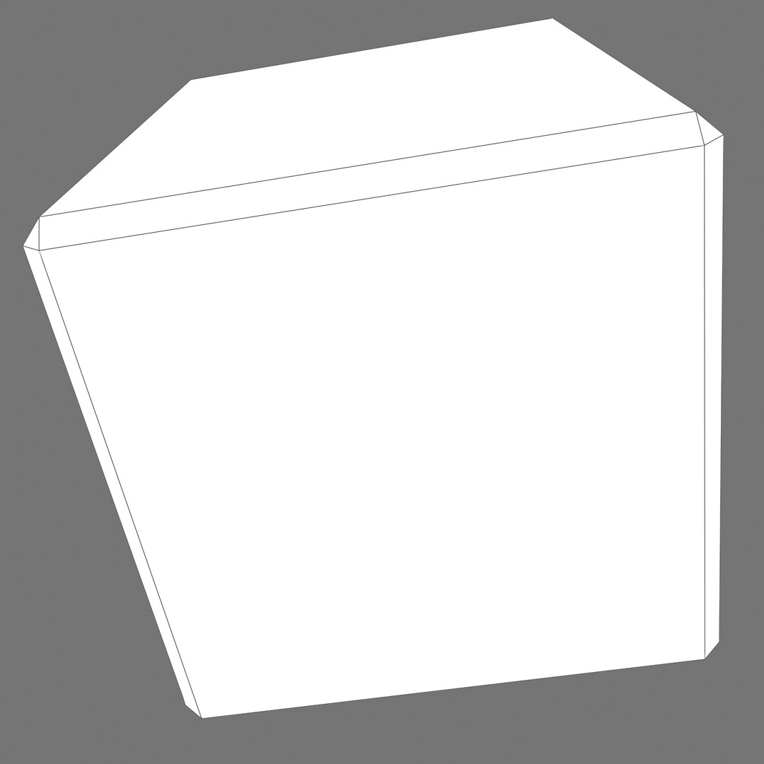 3d Square Concrete Block