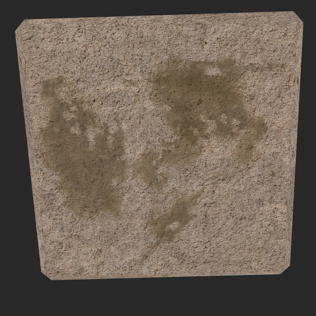 3d Square Concrete Block