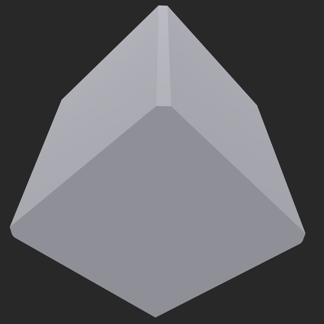 3d Square Concrete Block