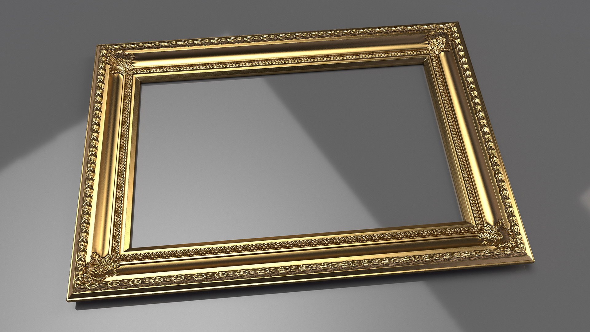 Elegant Ornate Baroque Picture Frame 3D Model - TurboSquid 2280691