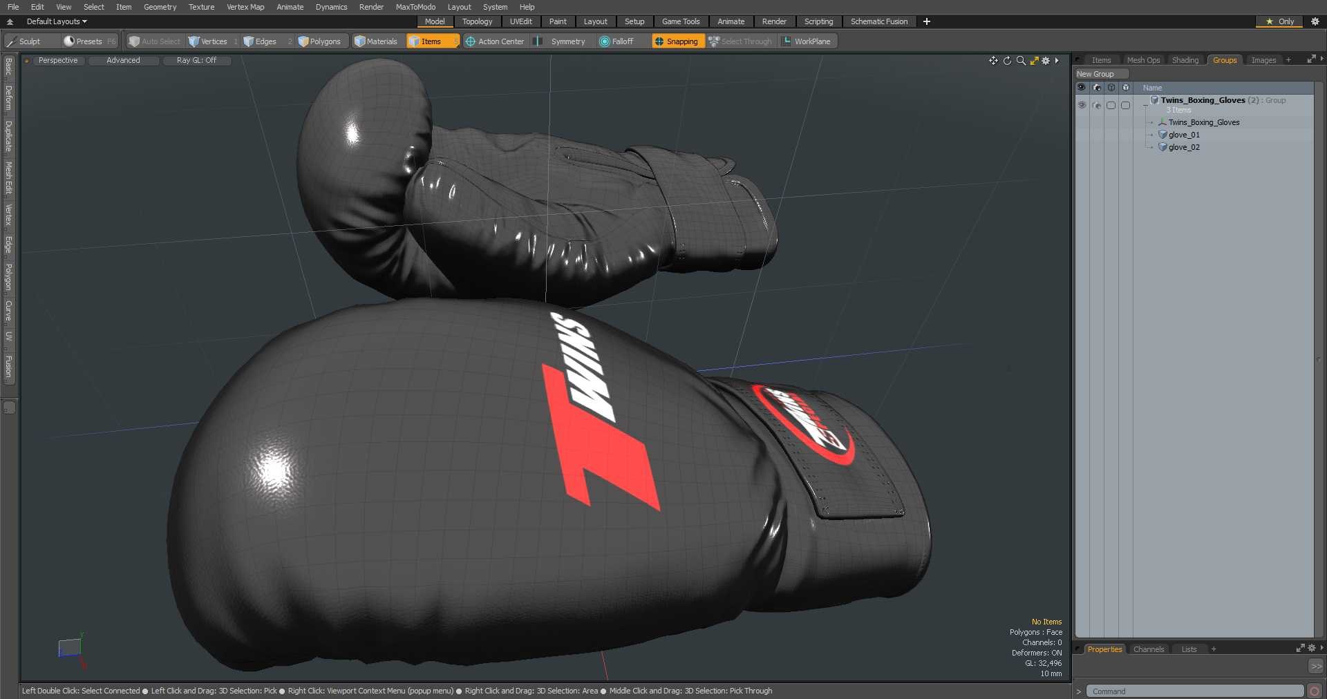 Twins Boxing Gloves 3D model - TurboSquid 2159342