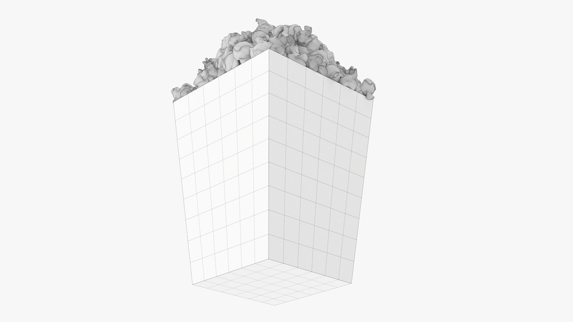 3D Model Large Popcorn Box - TurboSquid 1756763