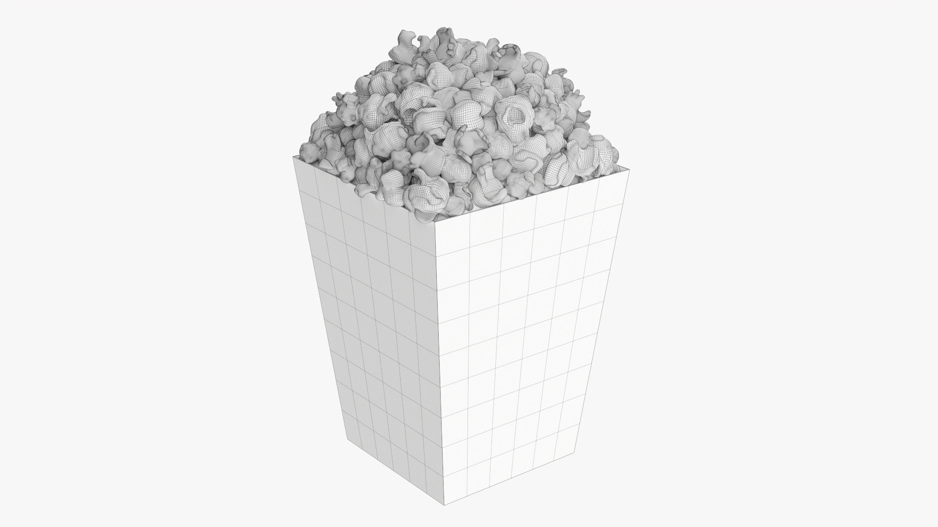 3D Model Large Popcorn Box - TurboSquid 1756763
