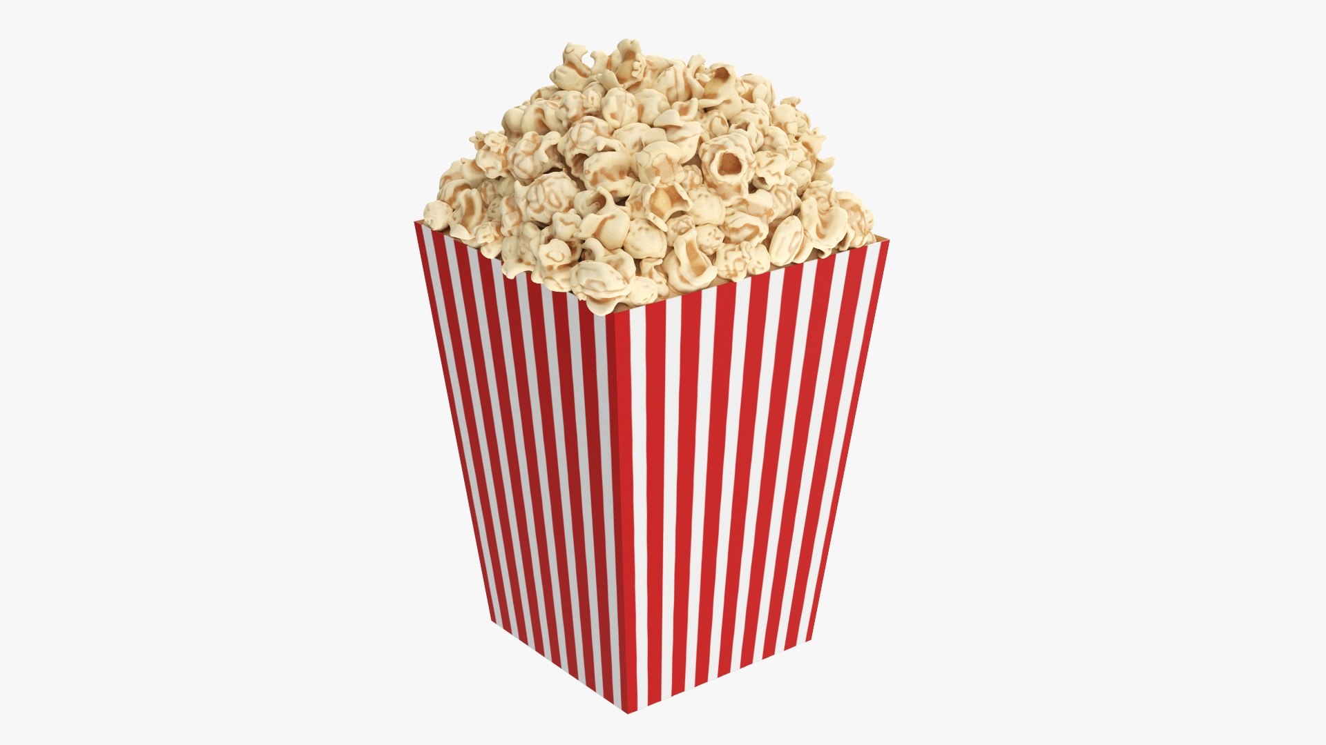 3D Model Large Popcorn Box - TurboSquid 1756763