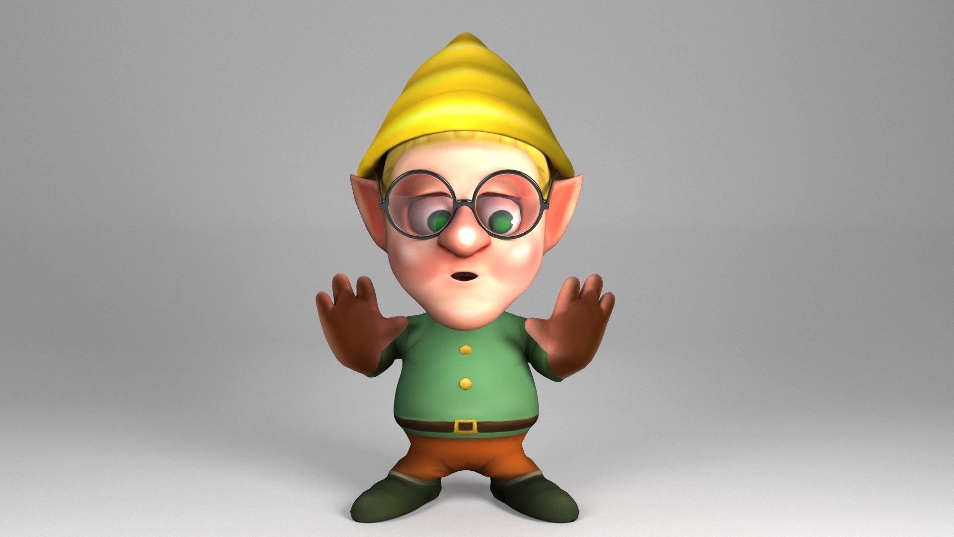 Dwarf with glasses 3D model - TurboSquid 1953255