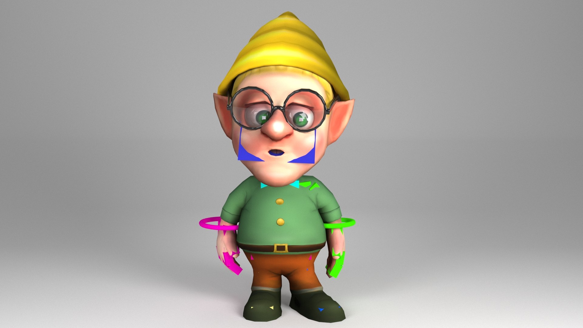 Dwarf with glasses Modelo 3D - TurboSquid 1953255