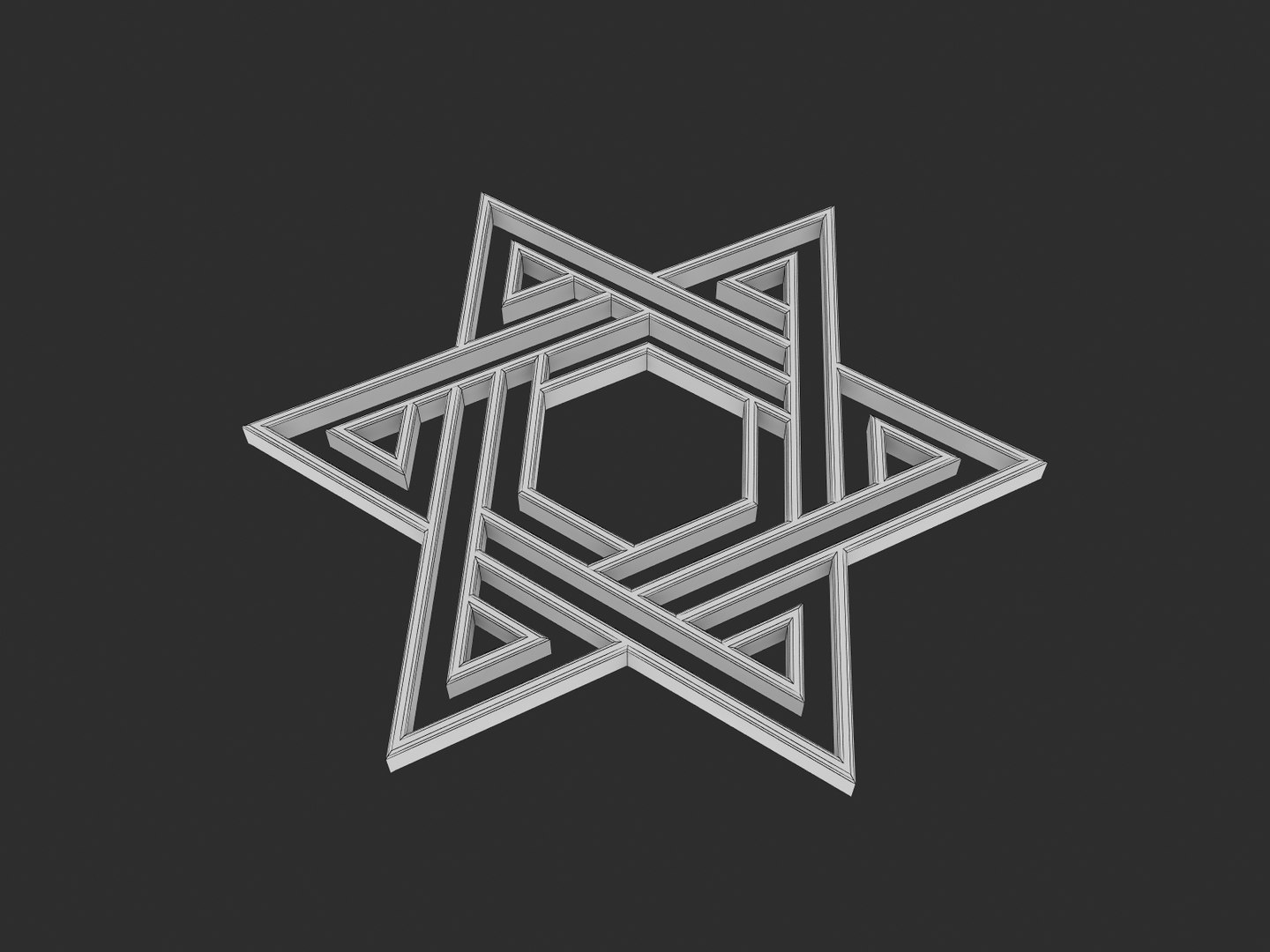 3D star david model - TurboSquid 1416994