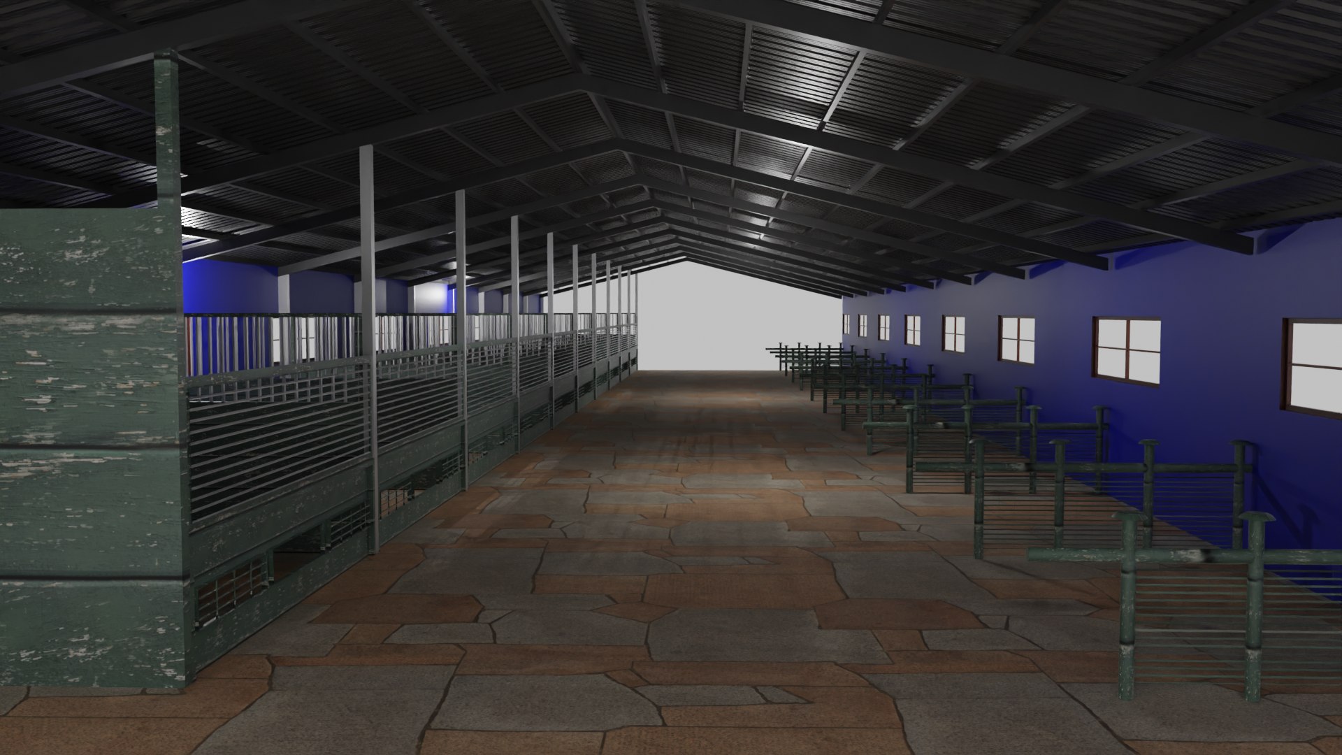 Horse Stable Model - TurboSquid 2159200