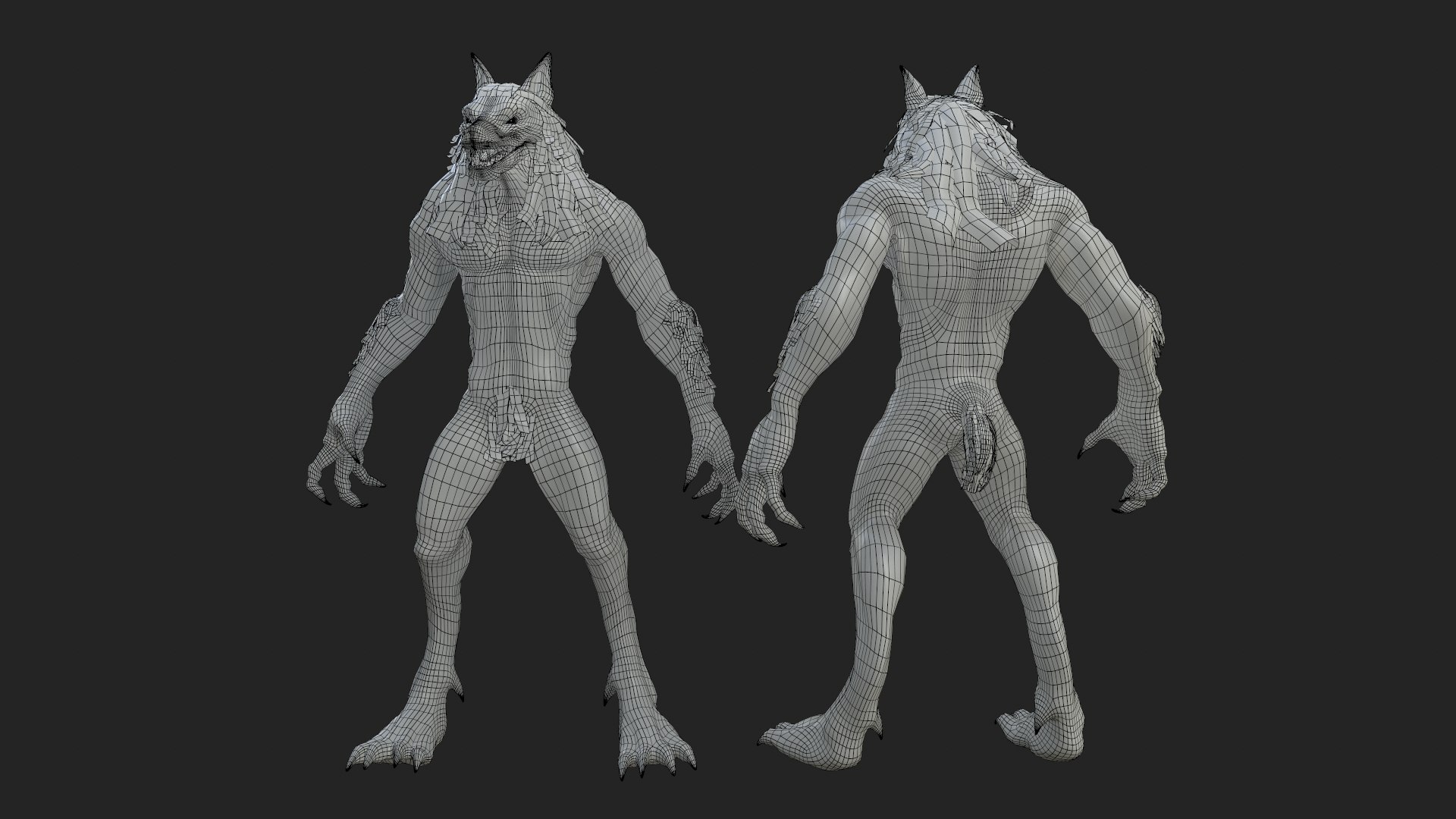 Werewolf model - TurboSquid 1923707