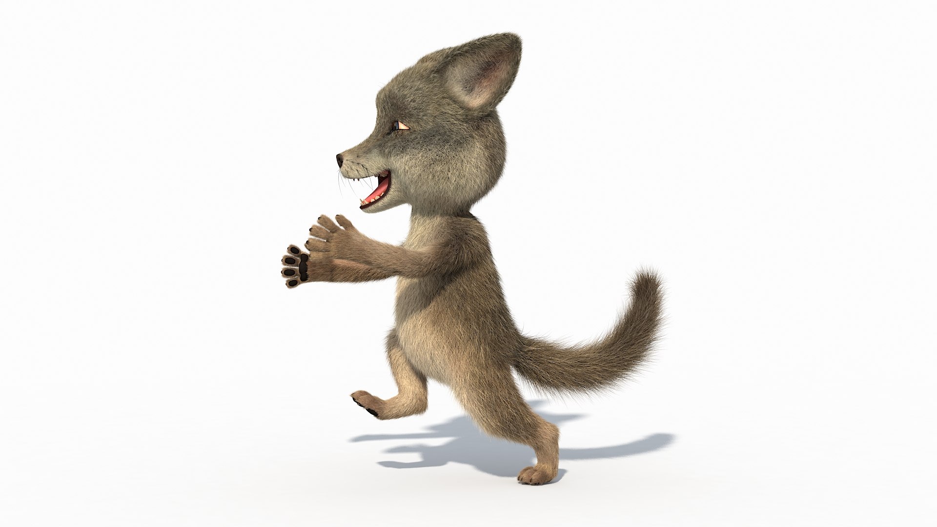 3D Wolf Cub Model - TurboSquid 2038174