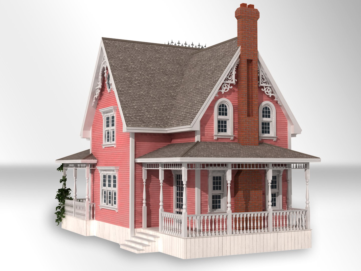 Queen Victorian Style House Model - TurboSquid 1156339