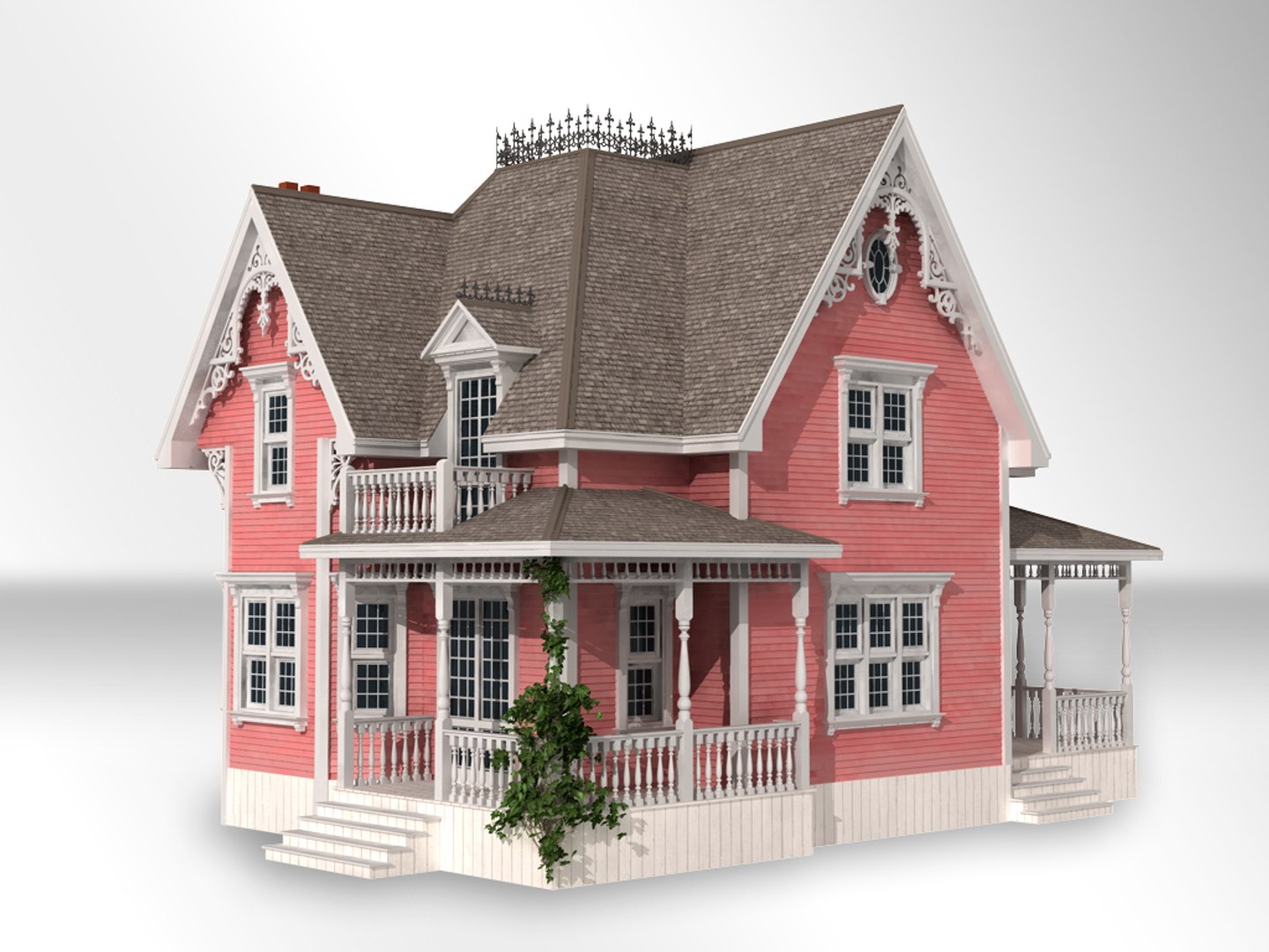 Queen Victorian Style House Model - TurboSquid 1156339