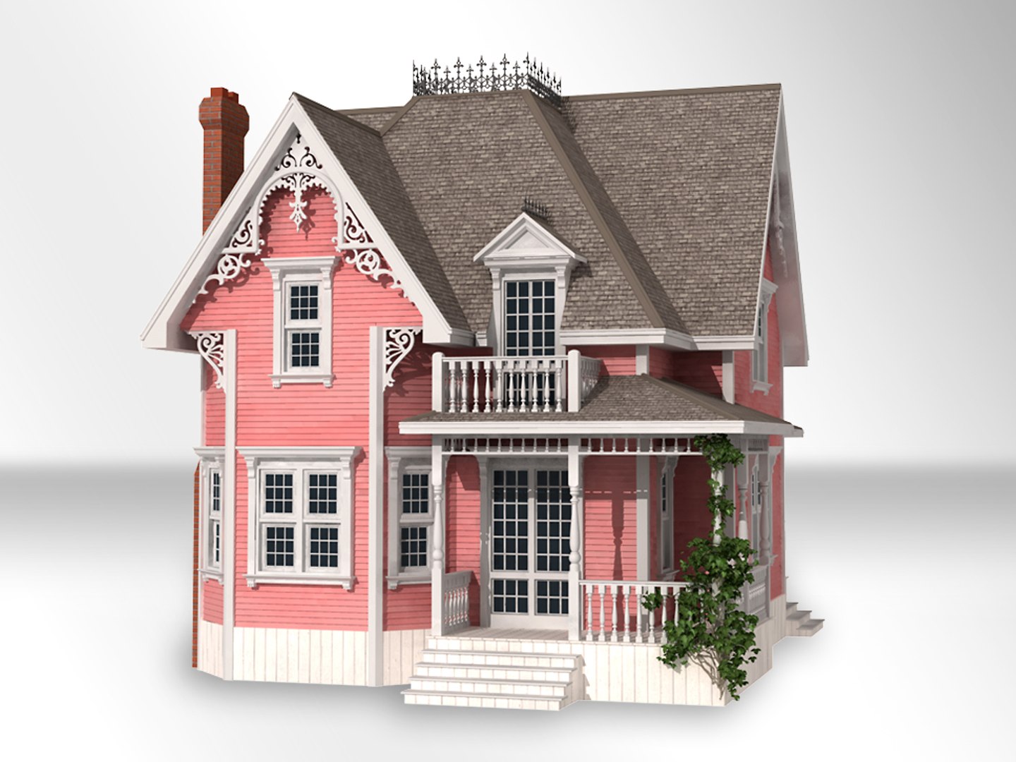 Queen Victorian Style House Model - TurboSquid 1156339