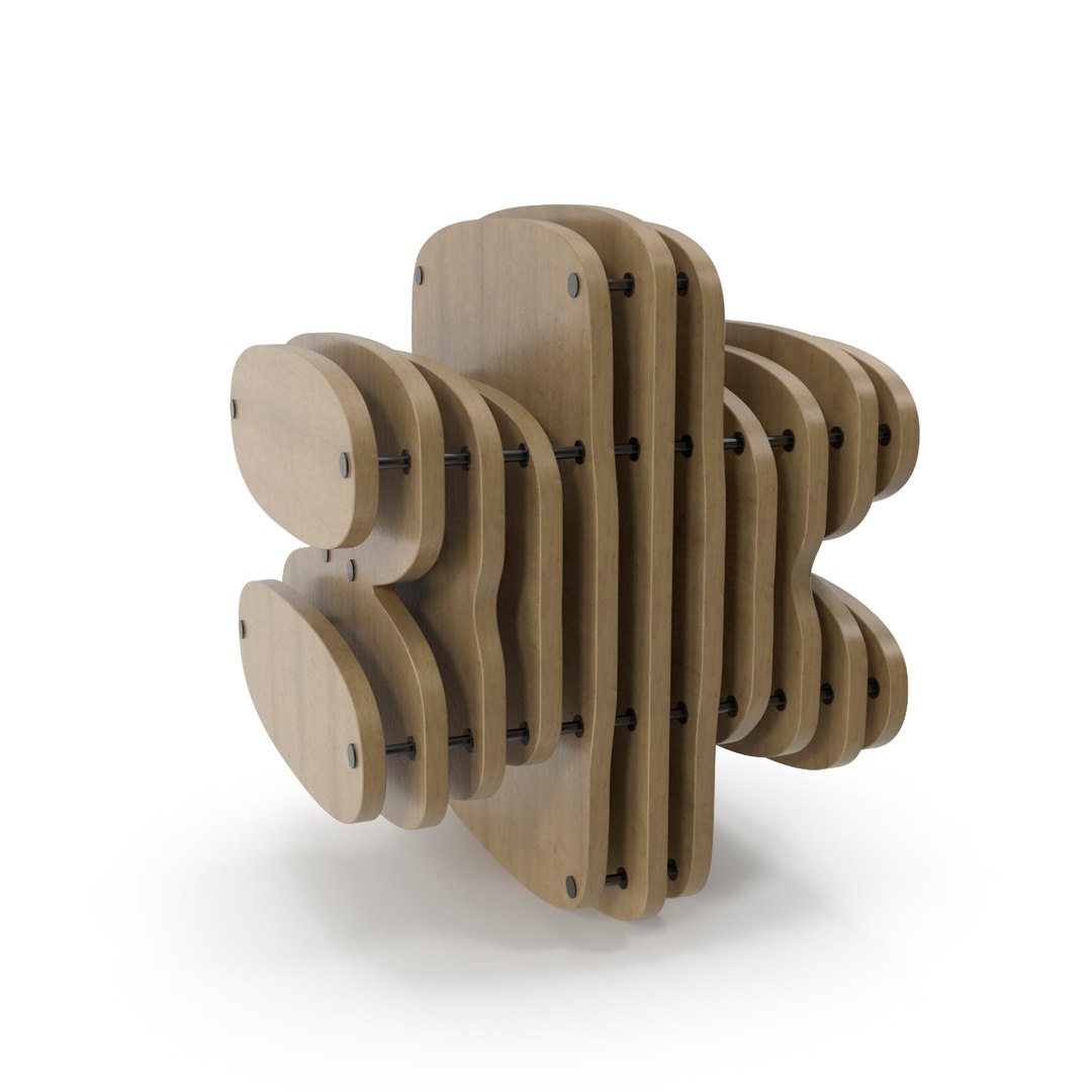 3D Wood symbol Star model - TurboSquid 1787175