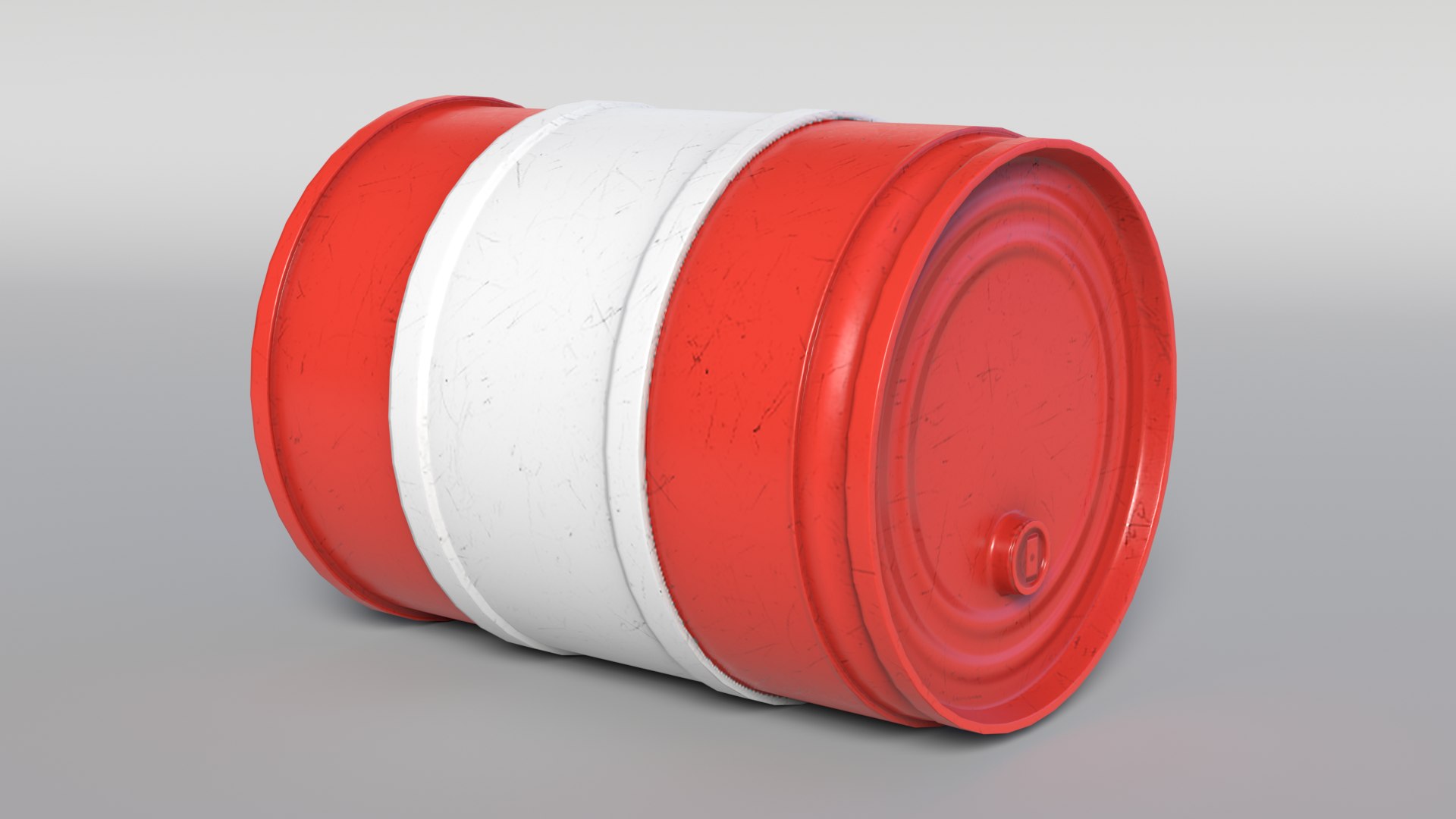 Two-Color Barrel 3D Model - TurboSquid 1972060