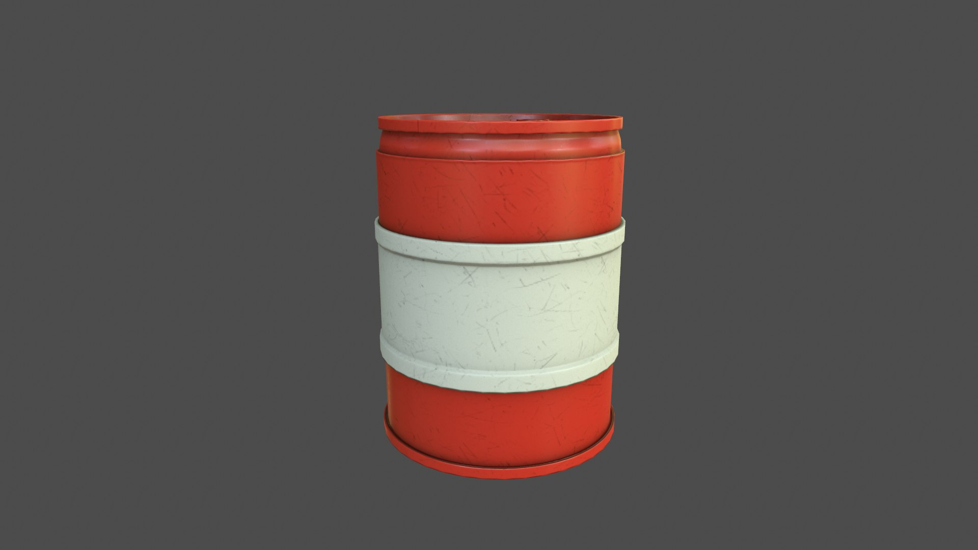 Two-Color Barrel 3D Model - TurboSquid 1972060
