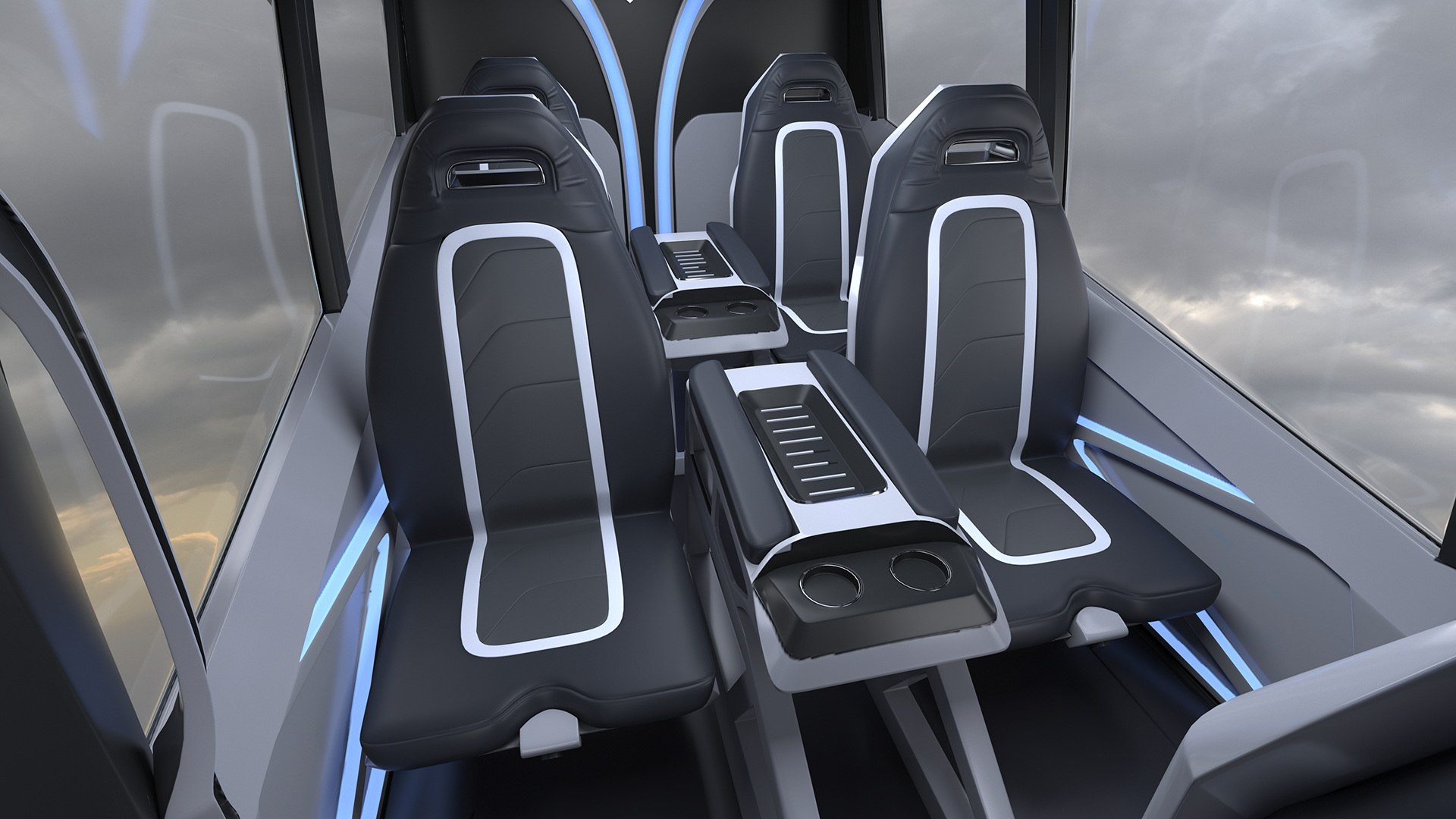 Electric Flying Taxi Bell Nexus Lights On Rigged For Cinema 4D 3D Model ...
