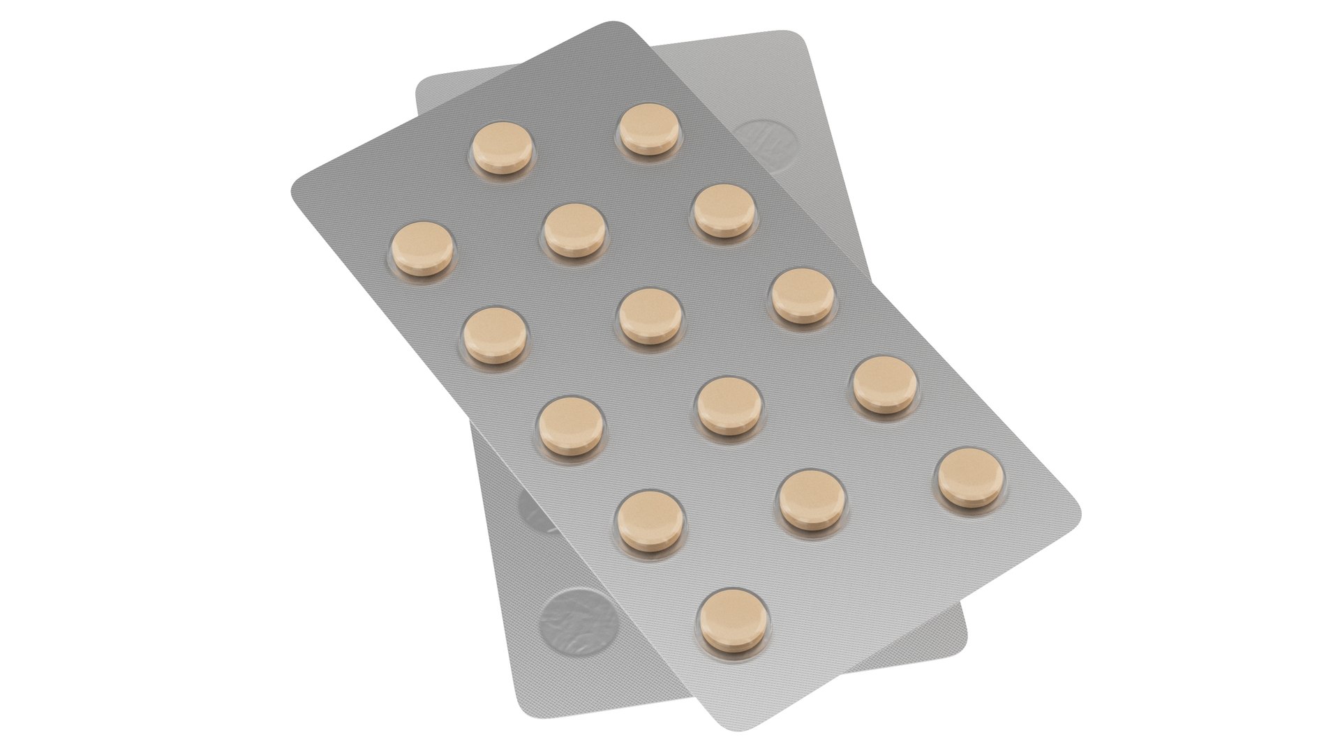 Pills Blister Pack 3D model - TurboSquid 2153037