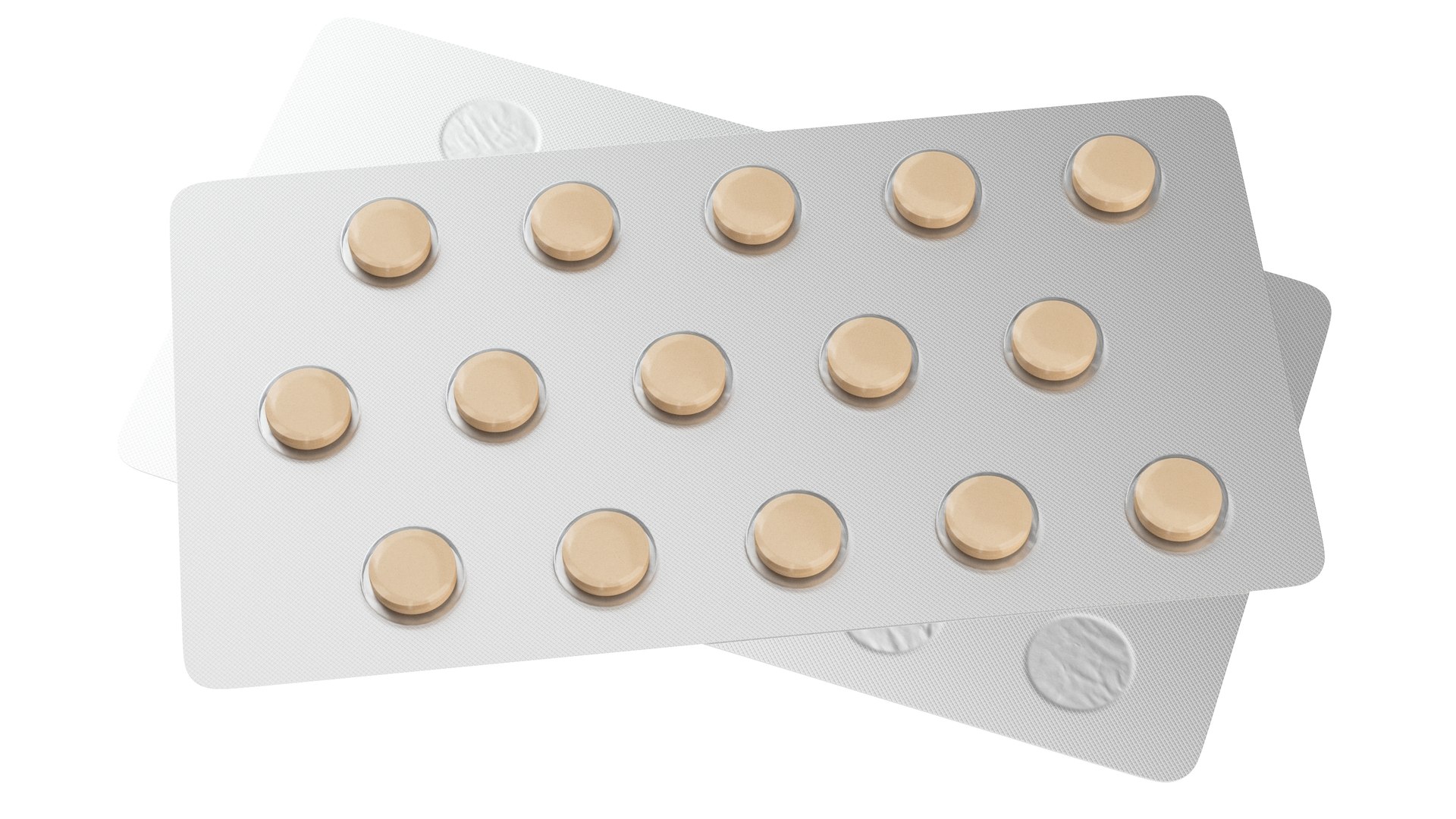 Pills Blister Pack 3D model - TurboSquid 2153037