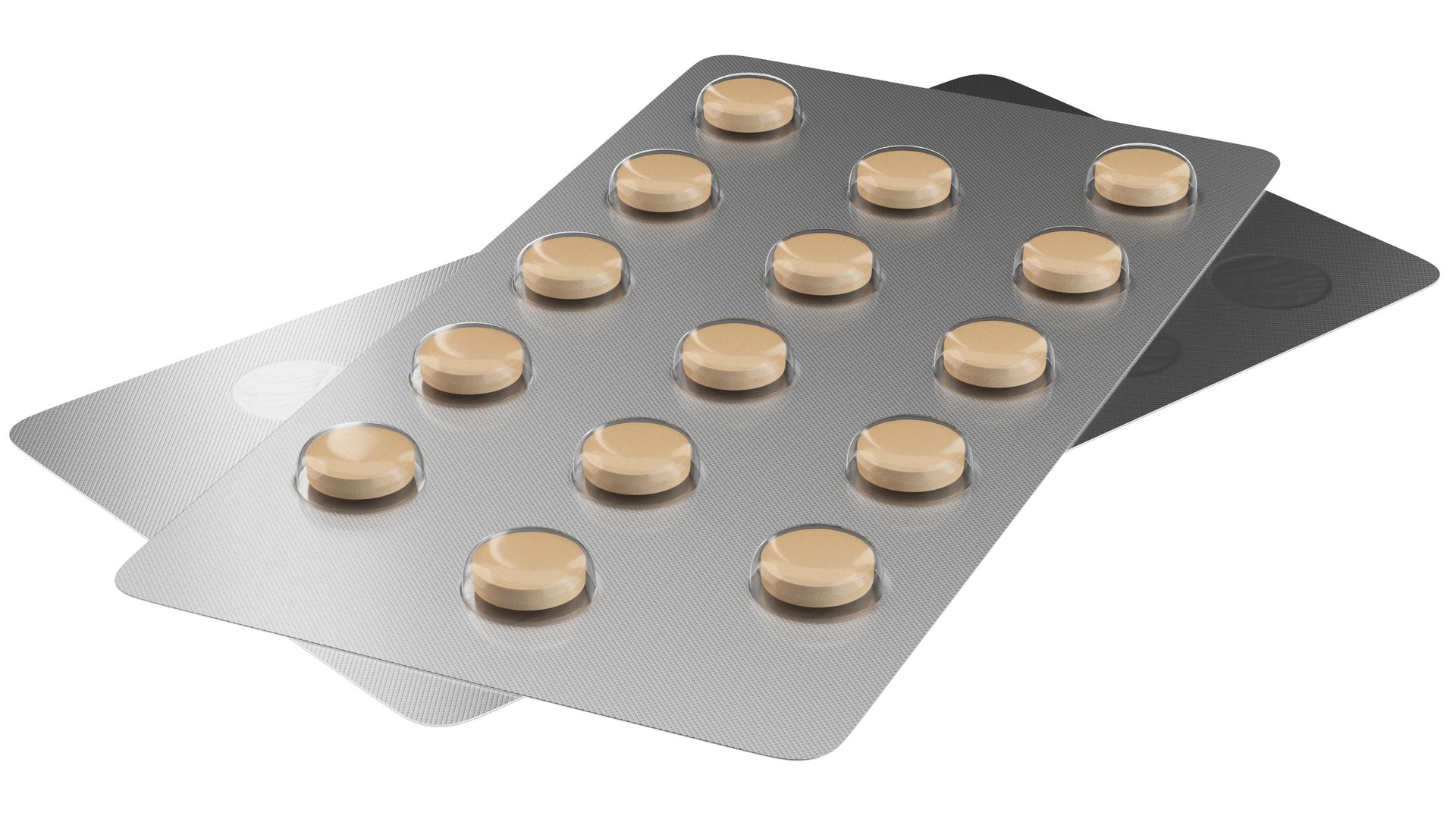 Pills Blister Pack 3D model - TurboSquid 2153037