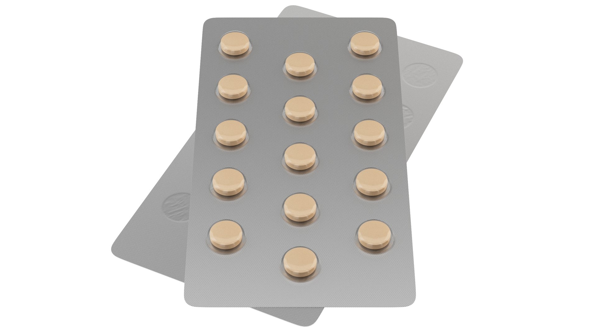 Pills Blister Pack 3D model - TurboSquid 2153037
