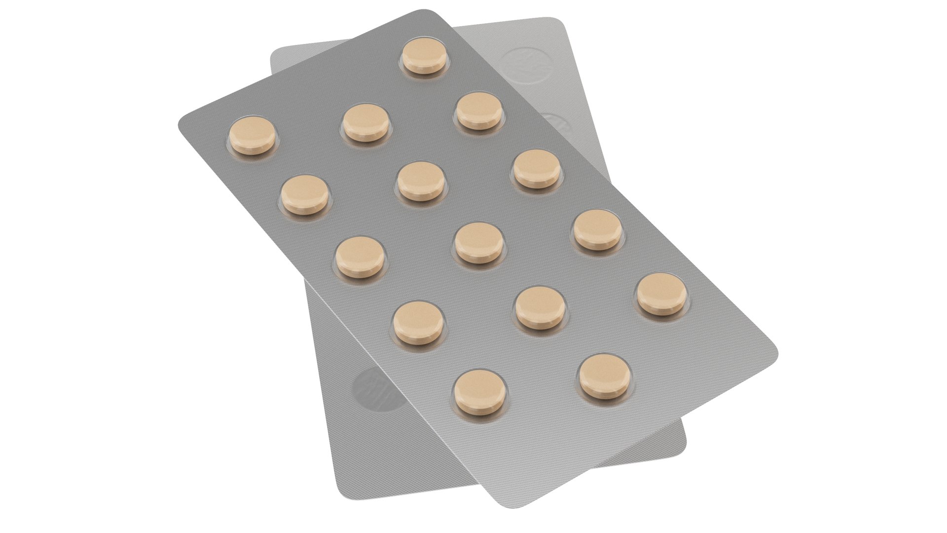 Pills Blister Pack 3D model - TurboSquid 2153037