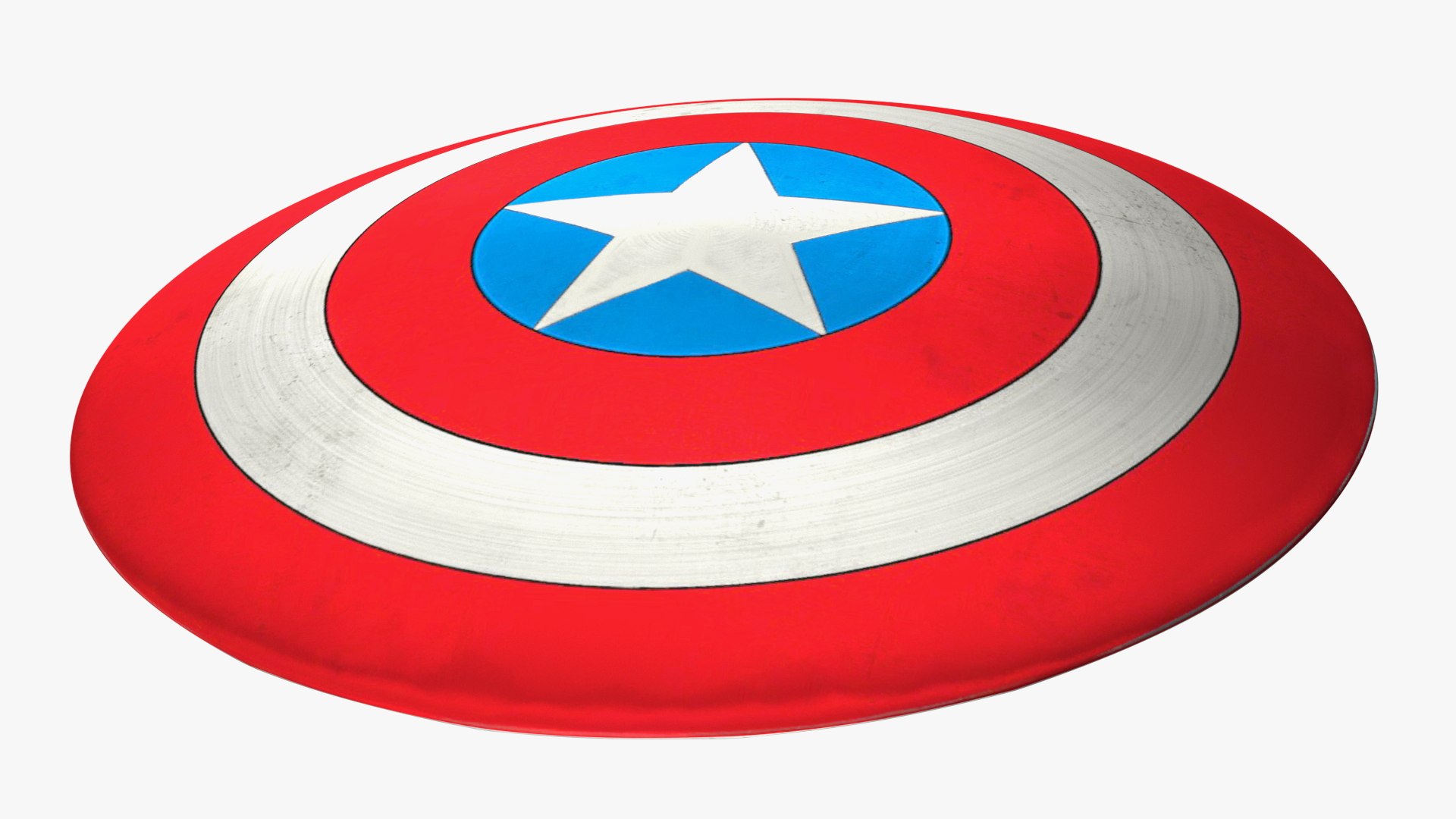 Captain America Cartoon Shield 3D model - TurboSquid 2059173