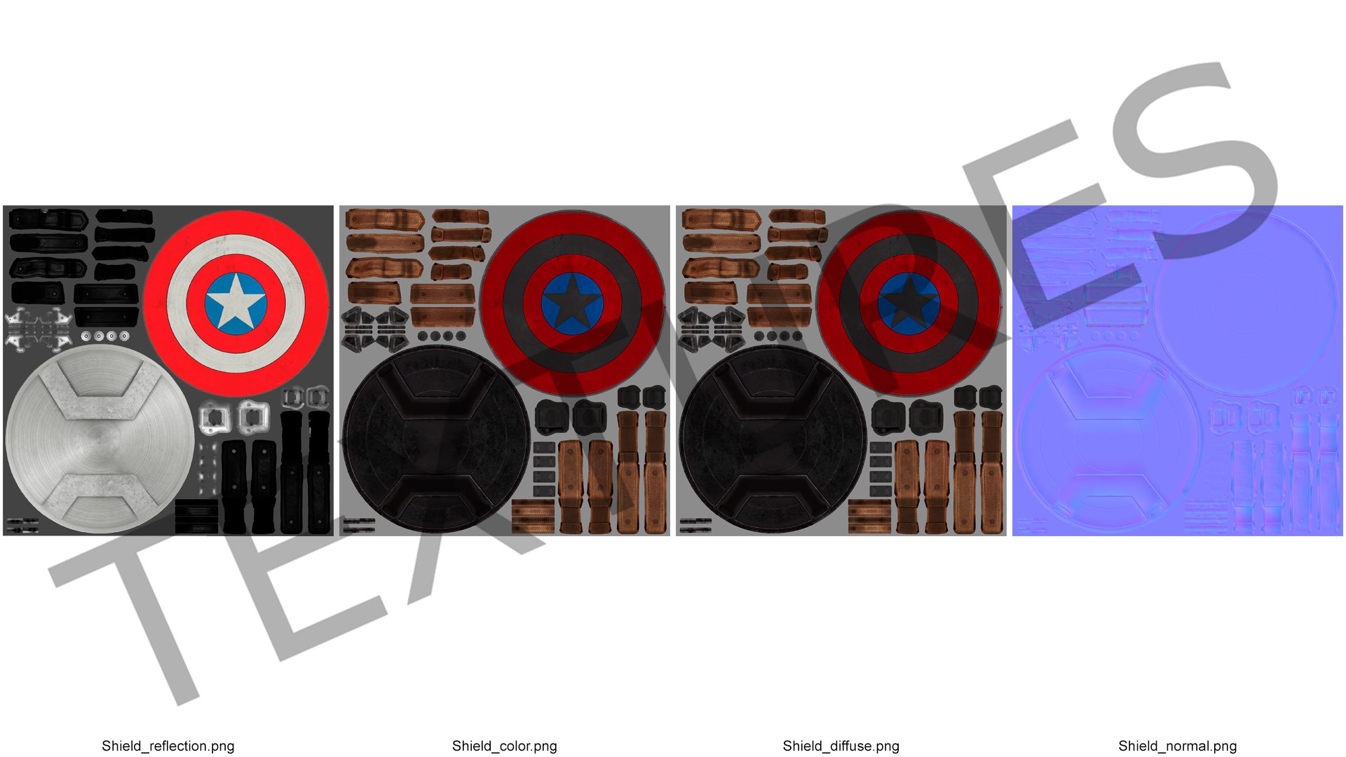 Captain America Cartoon Shield 3D model - TurboSquid 2059173