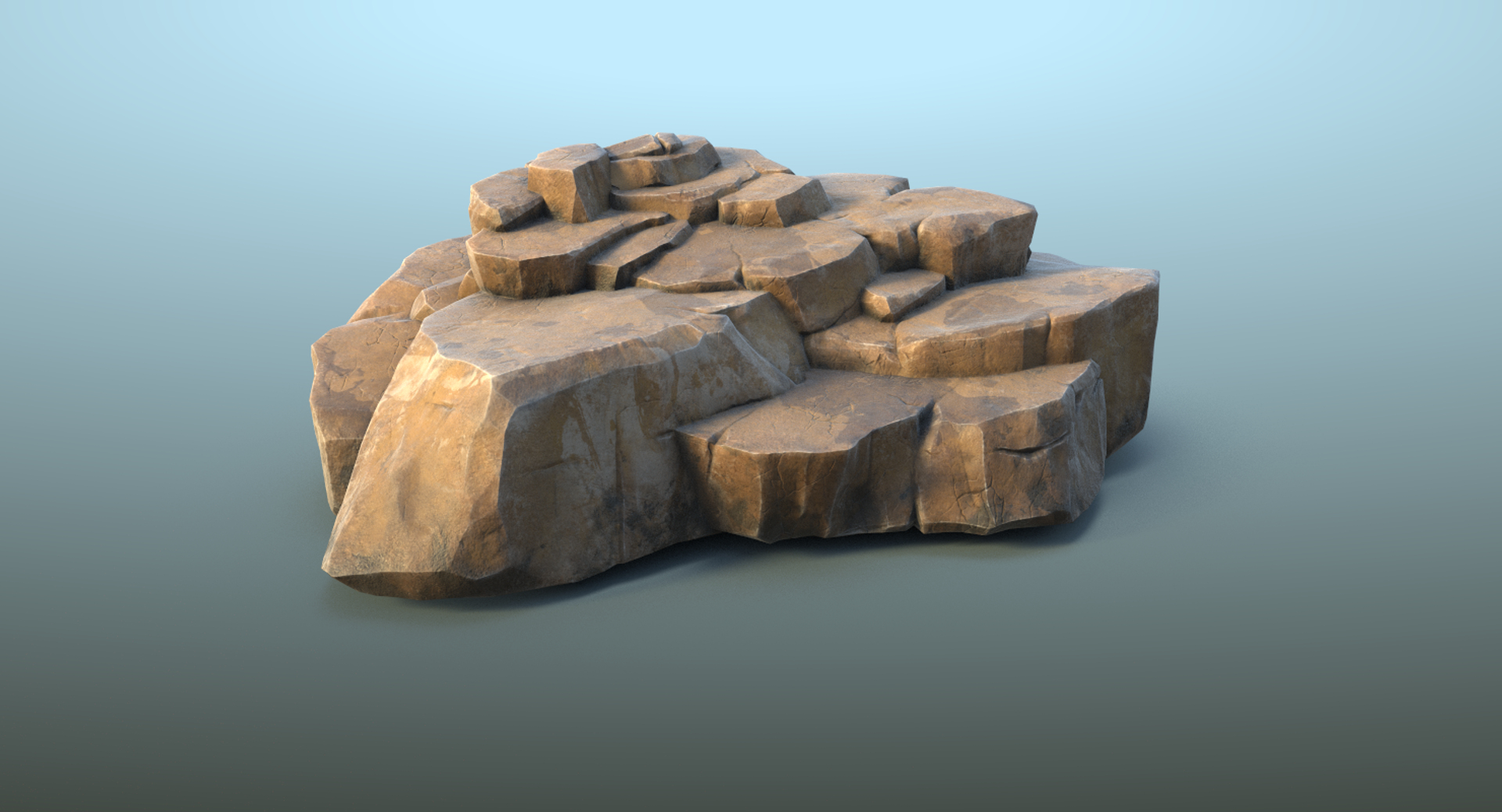 Realistic rock pbr 03 3D model - TurboSquid 1171190