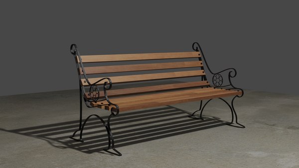 3D Bench Park model - TurboSquid 1768754