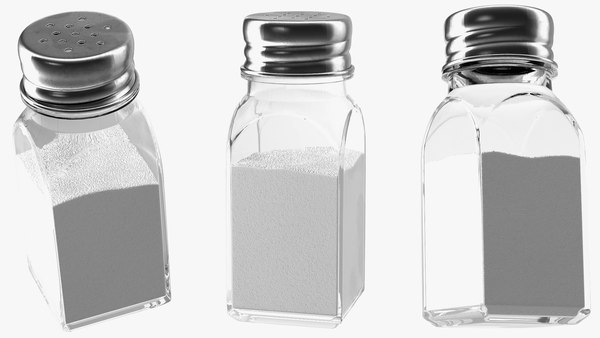 Square Glass Salt Shaker 3D model - TurboSquid 1824287