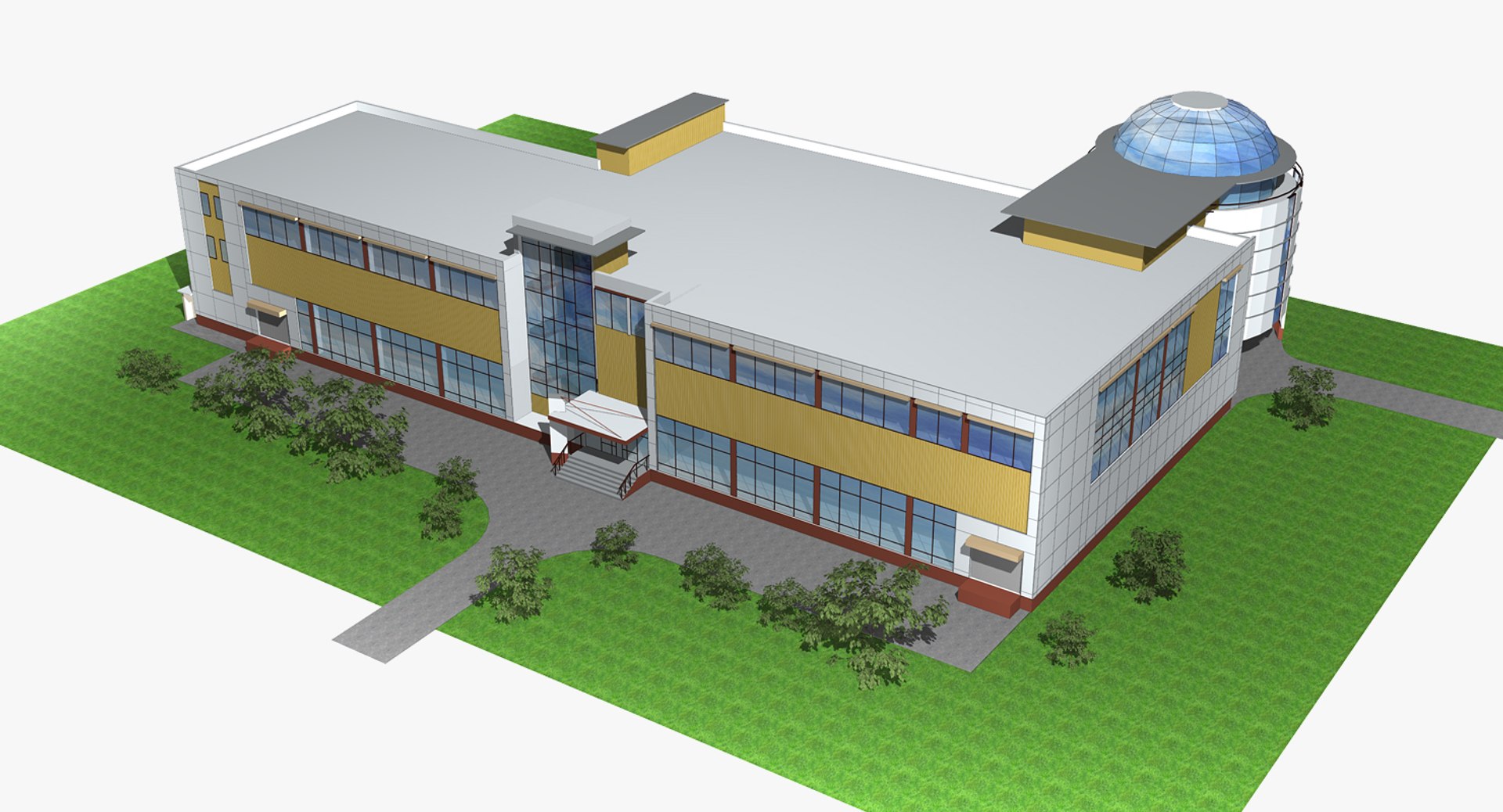 3D Building Model - TurboSquid 1258361