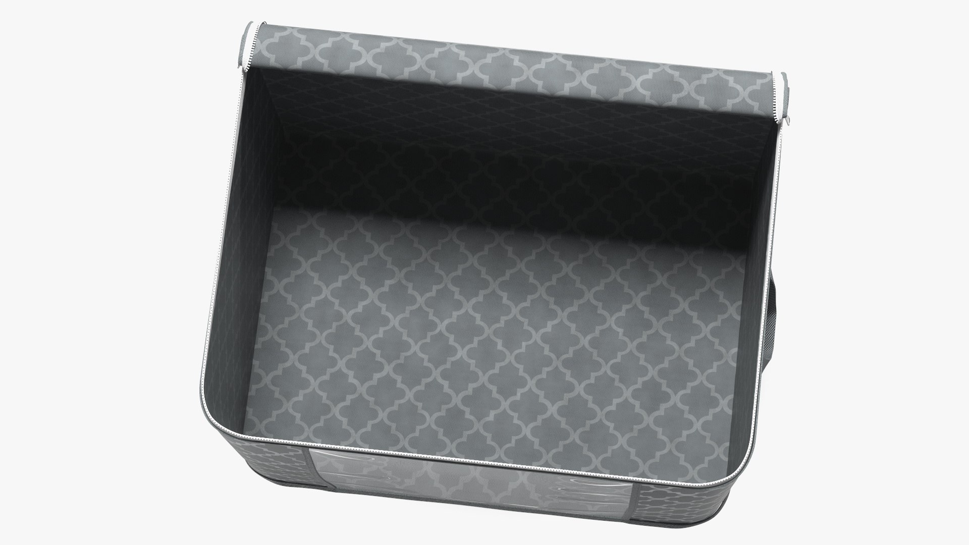 3D Windowed Storage Bin Grey Empty Open Model - TurboSquid 2131535