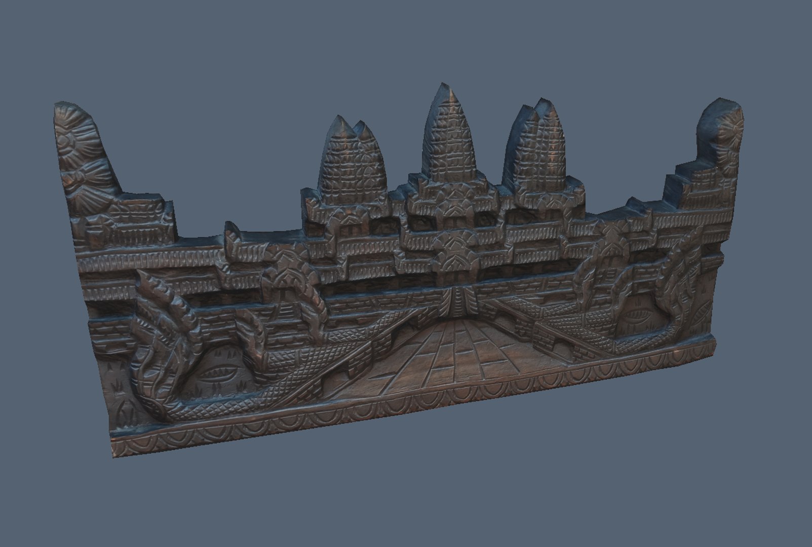 Angkor Wat Decor Element 3d Obj