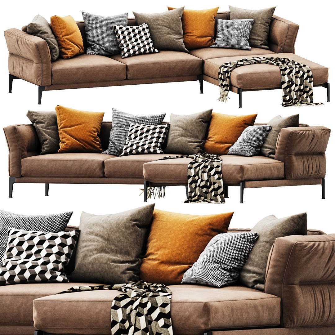 Flexform Adda Chaise Lounge Model - TurboSquid 1611414