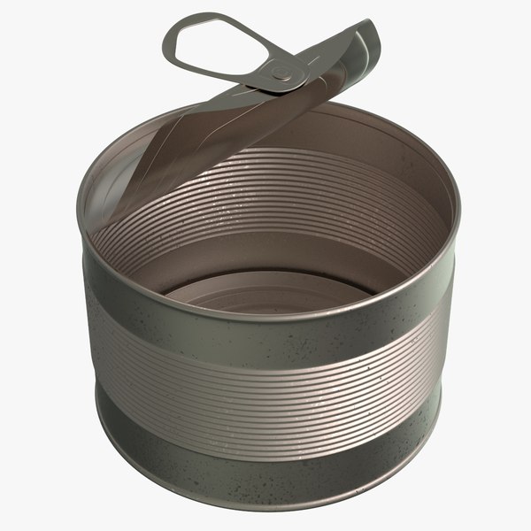 Opened conserve box 3D - TurboSquid 1267413