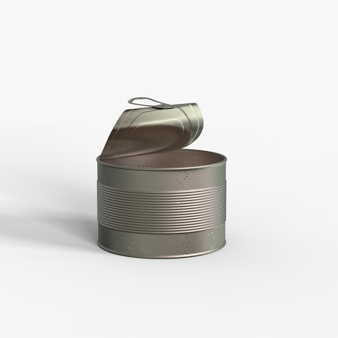 Opened Conserve Box 3D - TurboSquid 1267413