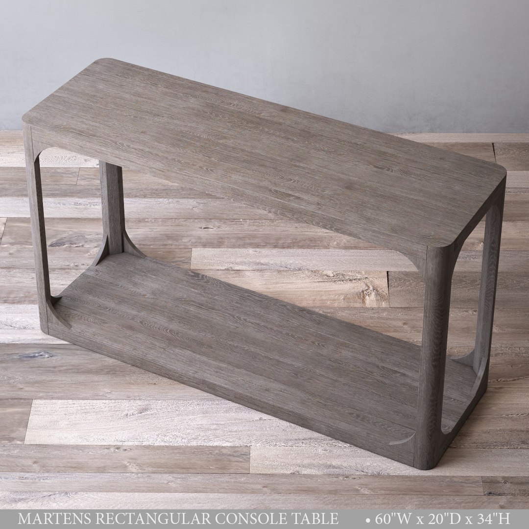 3D Martens Rectangular Console Table - TurboSquid 1156852