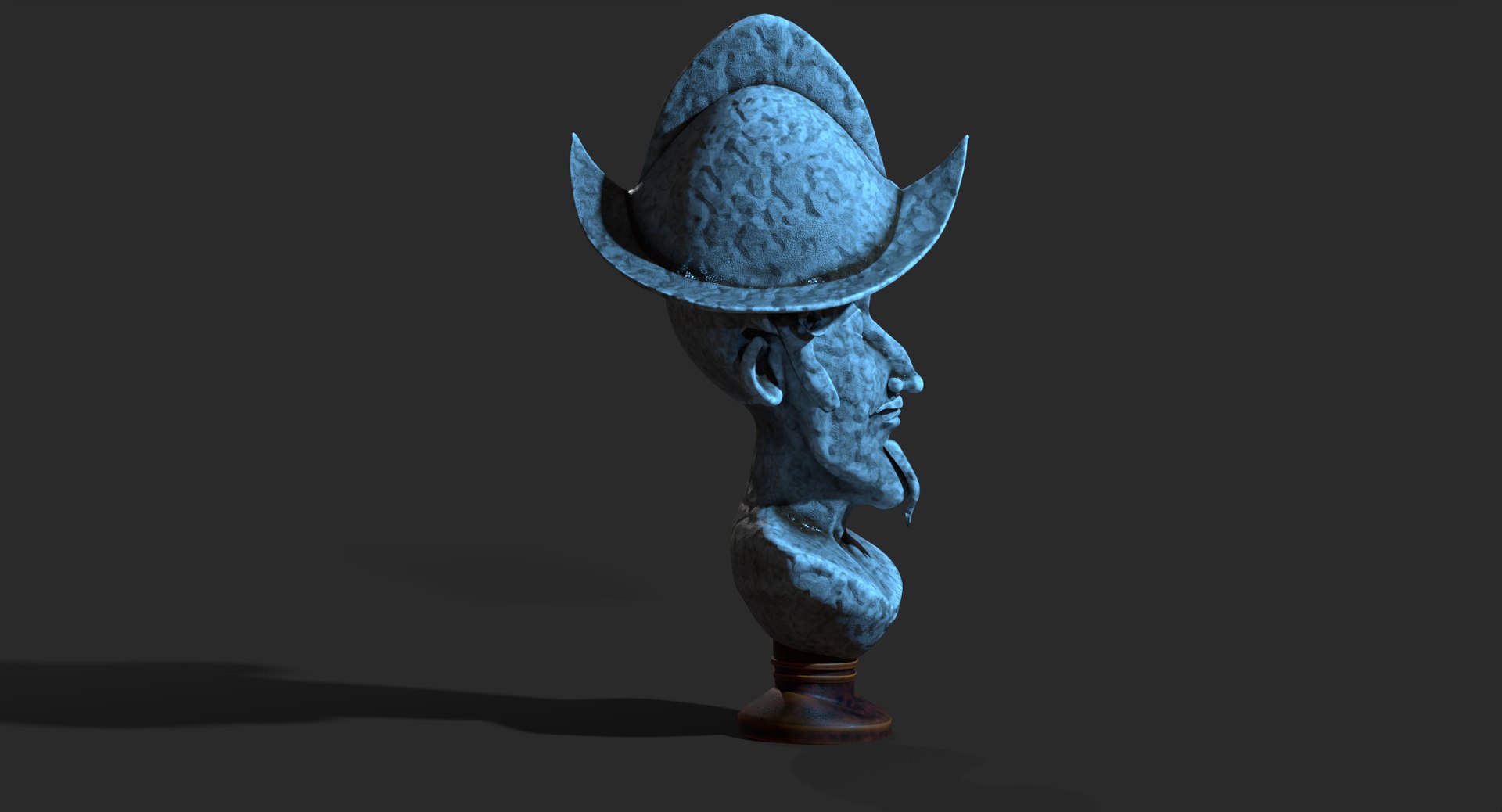 Conquistador Bust Sculpture 3D - TurboSquid 2278062