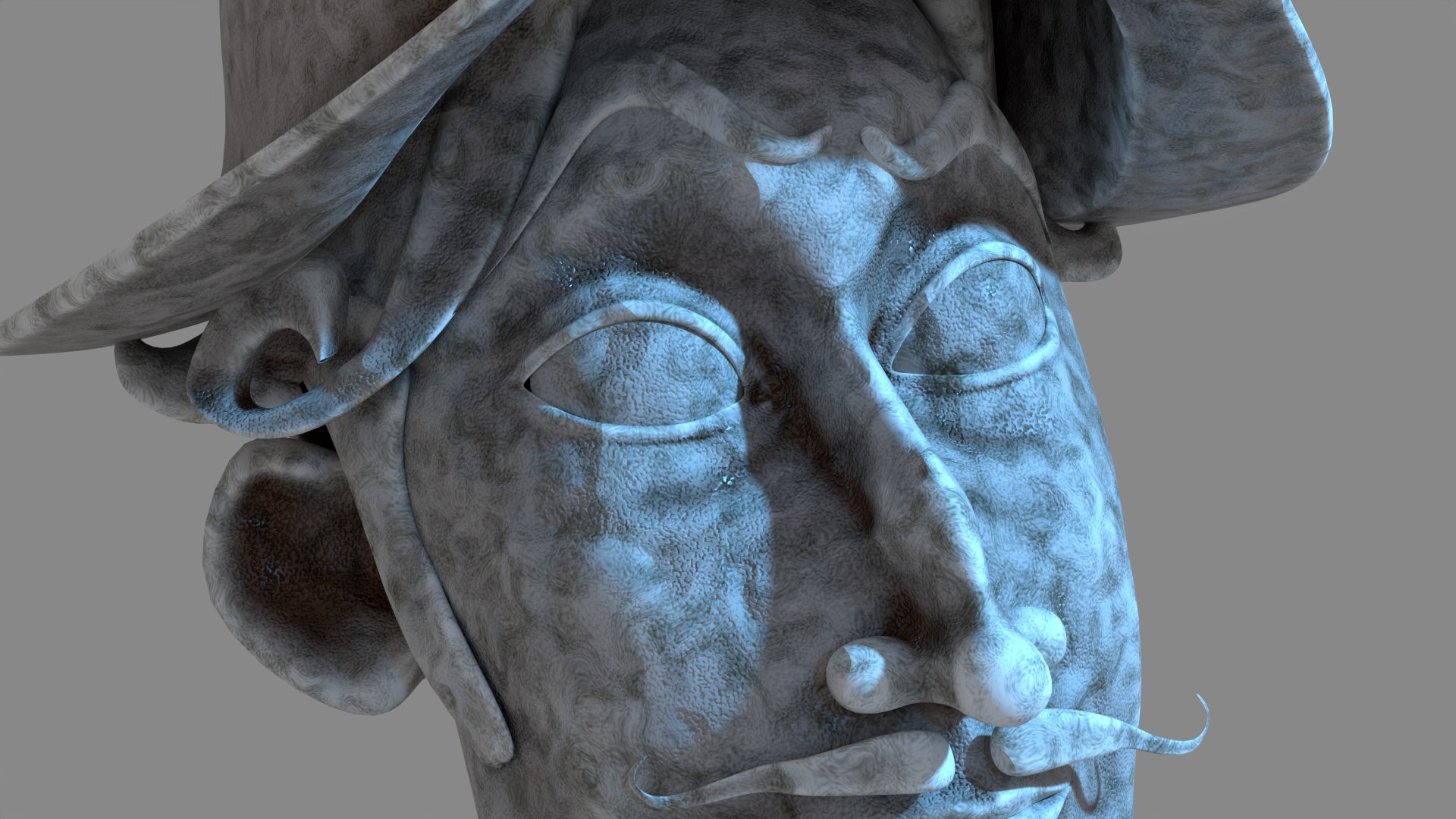 Conquistador Bust Sculpture 3D - TurboSquid 2278062