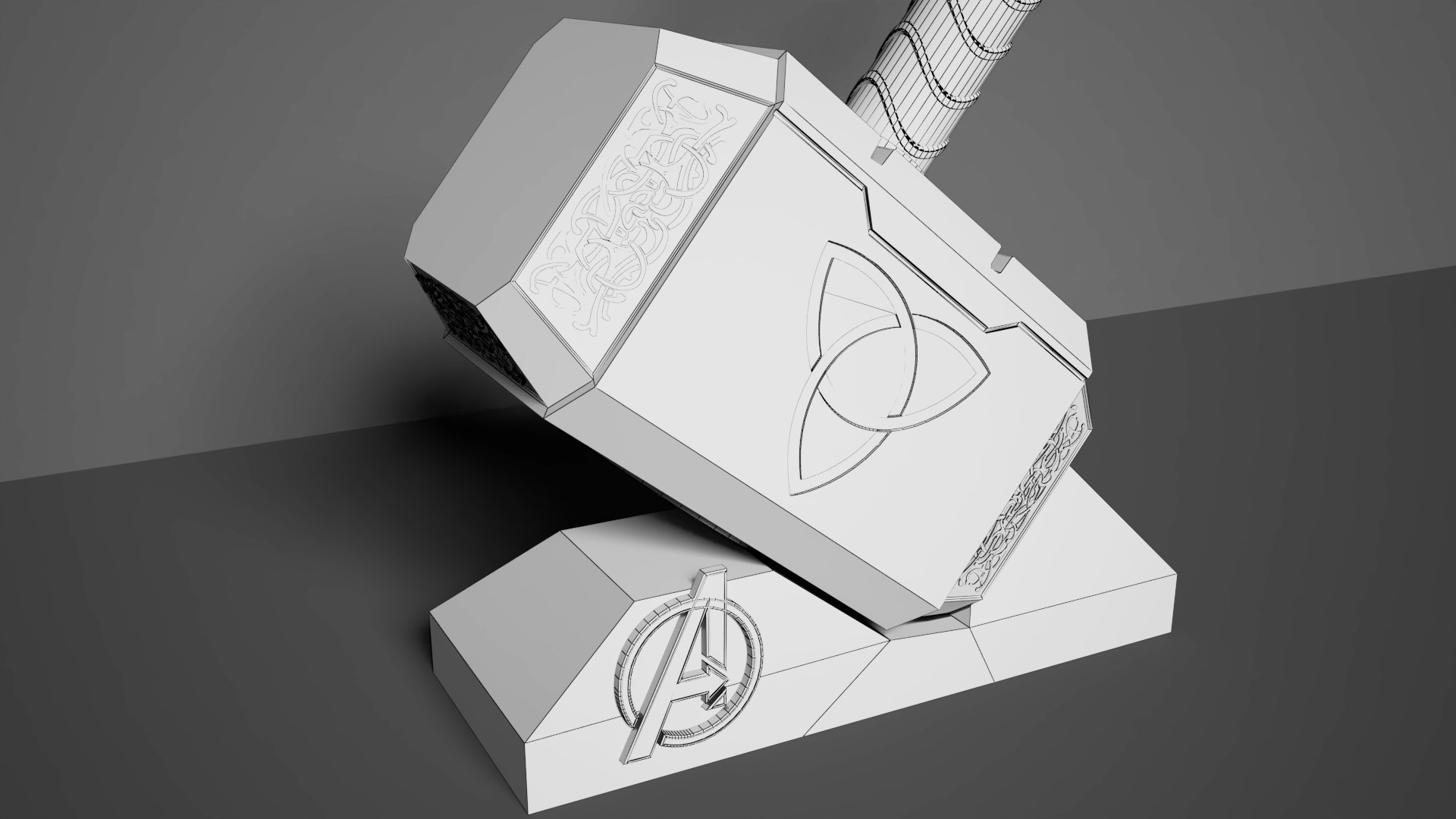 Free Thor Hammer Model - TurboSquid 1374443