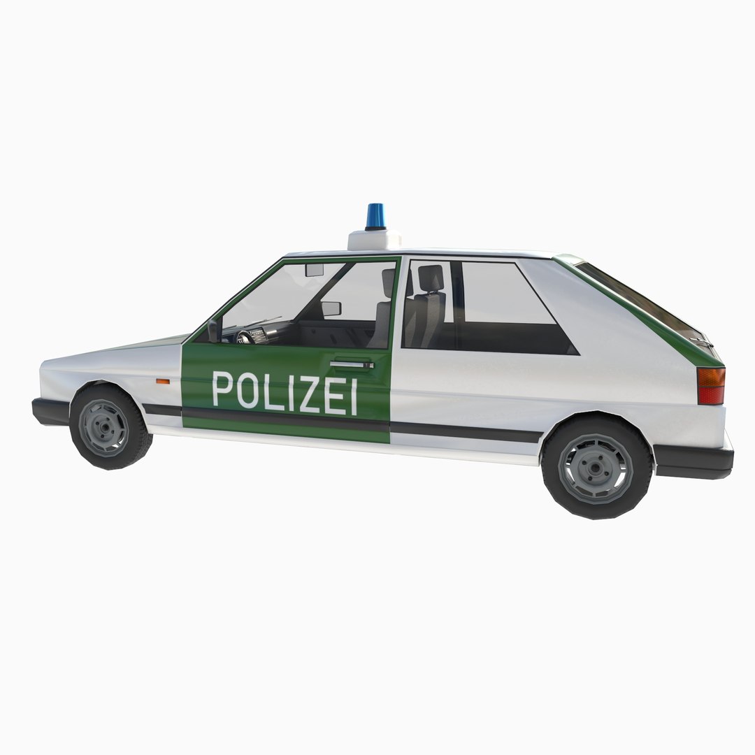 Hatchback Police 3D Model - TurboSquid 2209787