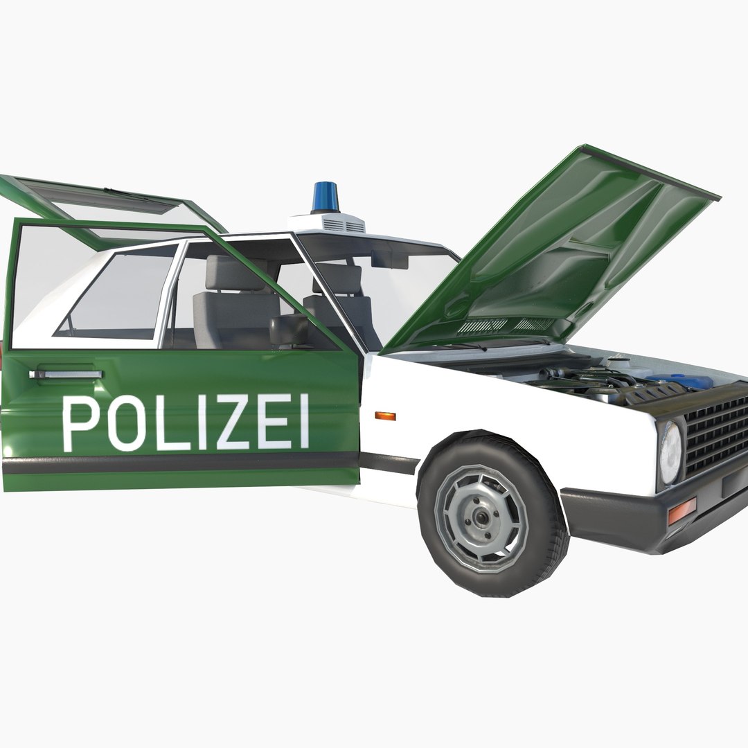 Hatchback Police 3D Model - TurboSquid 2209787