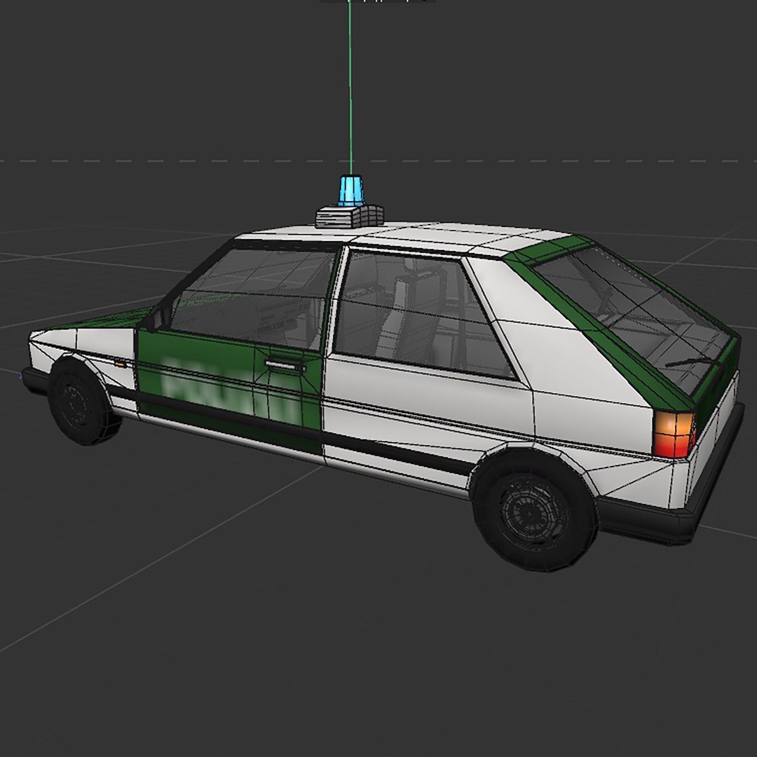 Hatchback Police 3D Model - TurboSquid 2209787